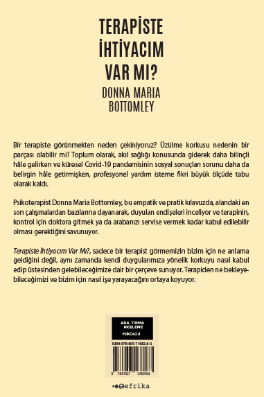 Tefrika Yayınları|Terapiste İhtiyacım Var mı? - Donna Maria Bottomley